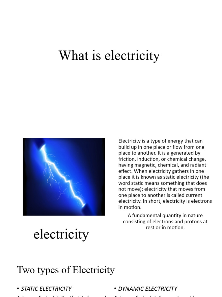 Lecture 1 Electricity | PDF | Electricity | Friction
