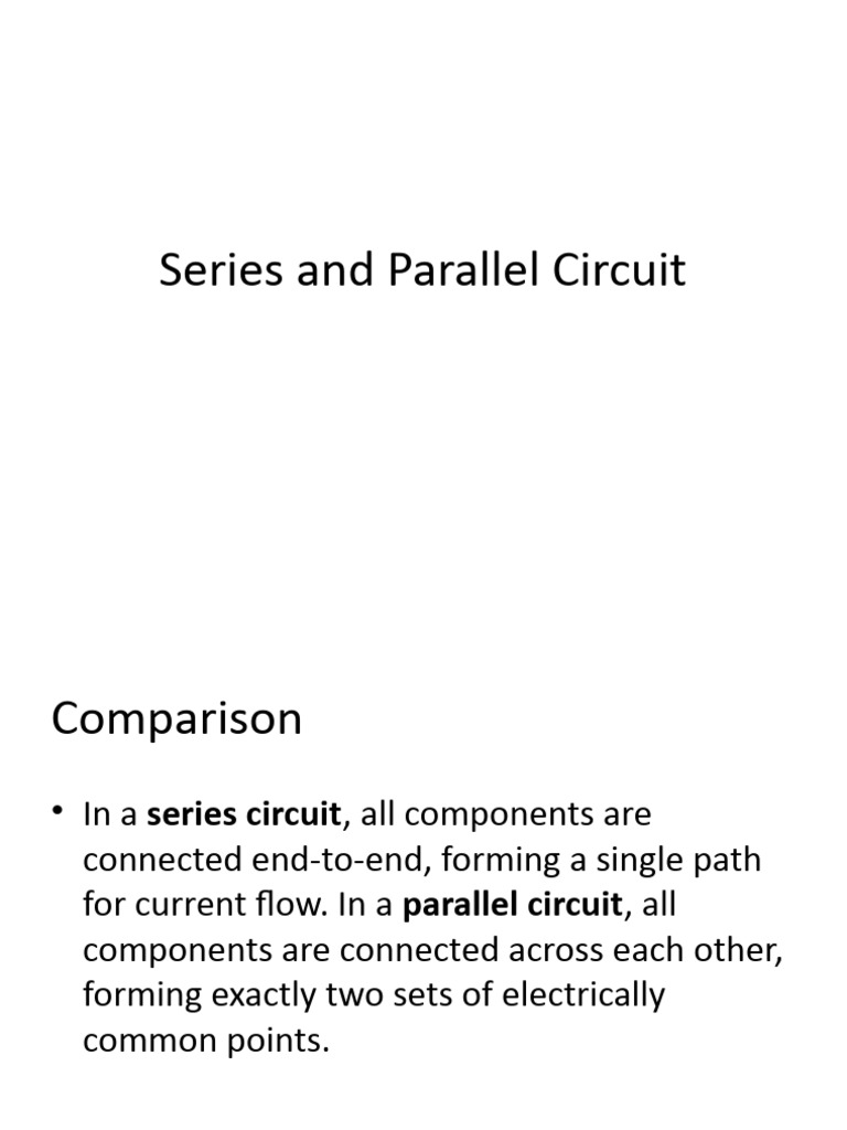 Lecture 7 Series and Parallel Circuit | PDF