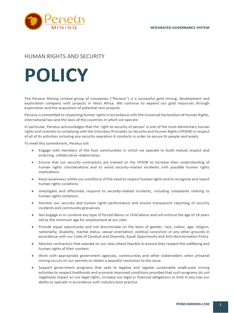 Human Rights and Security Policy | PDF | Human Rights | Employment