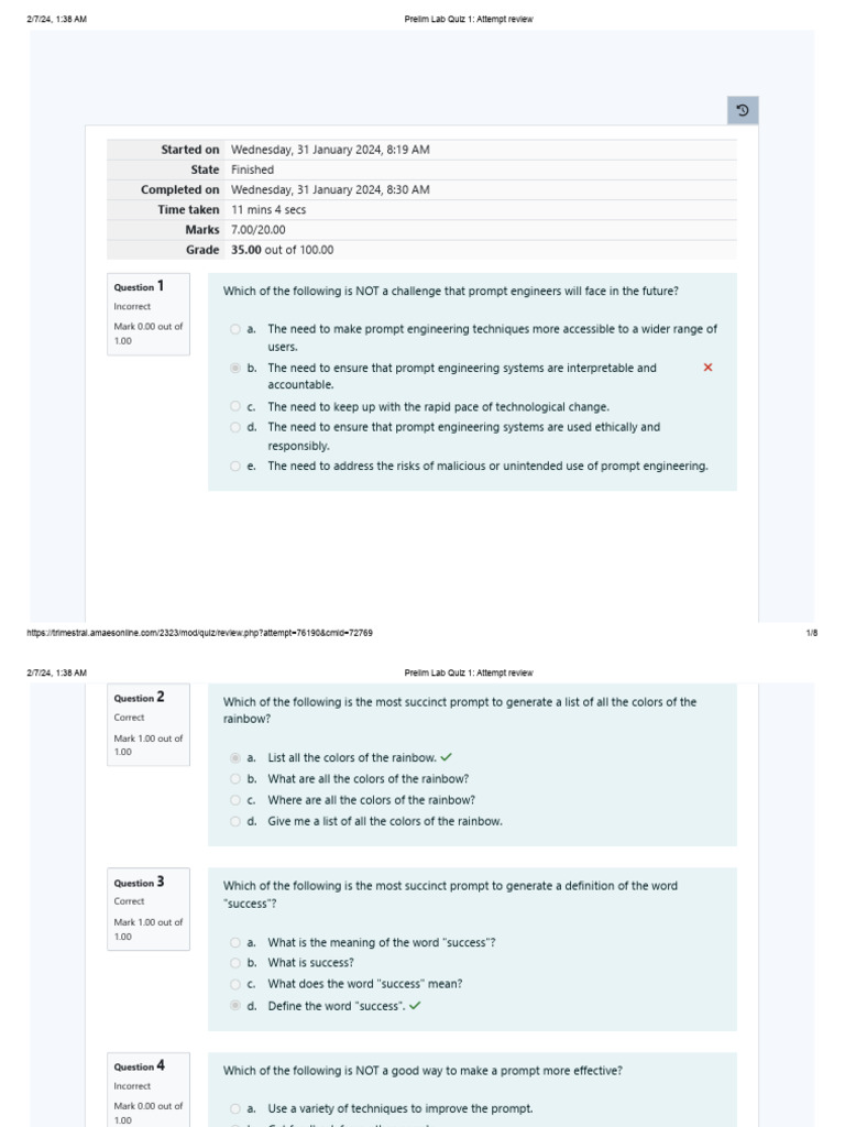AI Prelim Lab Quiz 1-1 | PDF | Robot | Robotics