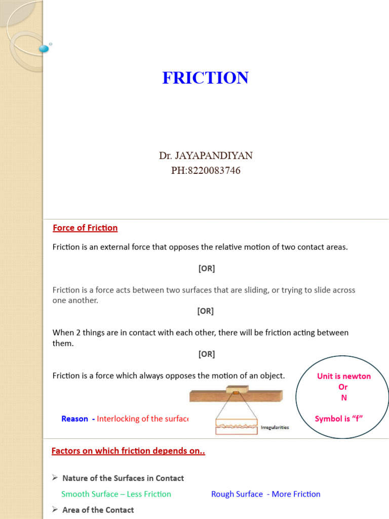 Friction | Download Free PDF | Friction | Force