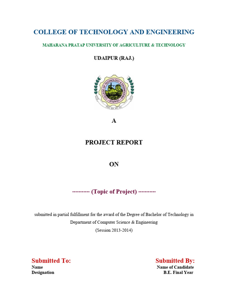 Guide Line For Btech Project-CS | PDF | Computer Science | Computing