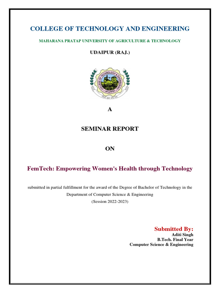 Fem Tech | PDF | Wearable Technology | Monitoring (Medicine)