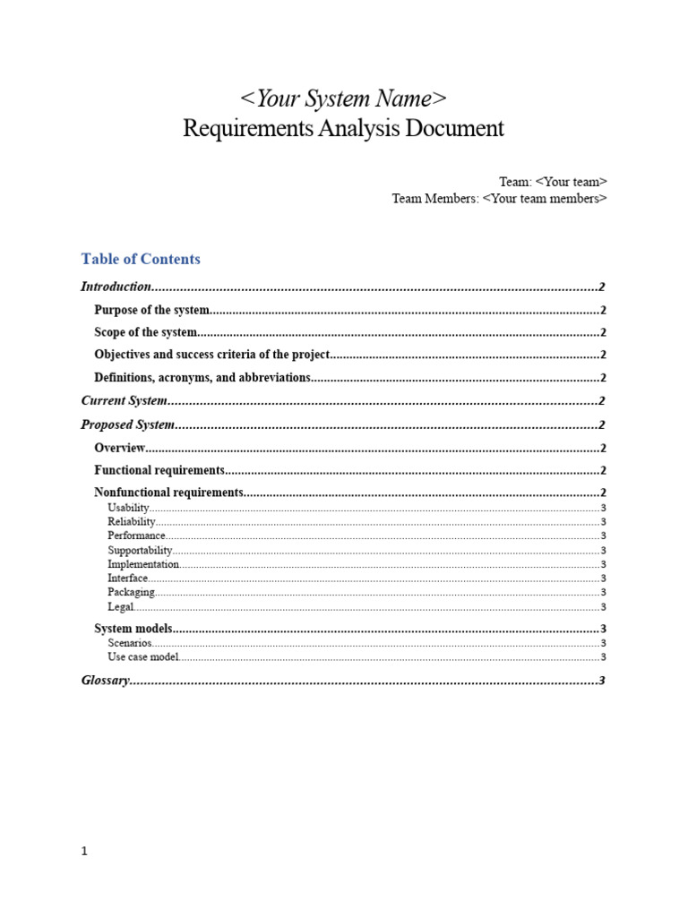 Requirements Analysis Overview | PDF | Use Case | Computer Engineering