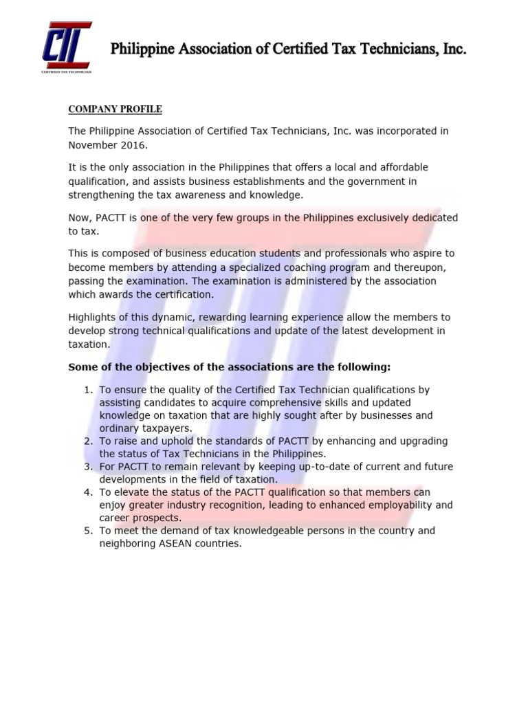 Pactt Details | PDF | Taxes