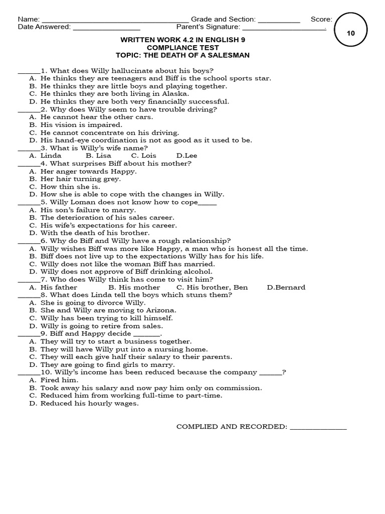 Compliance Test | PDF