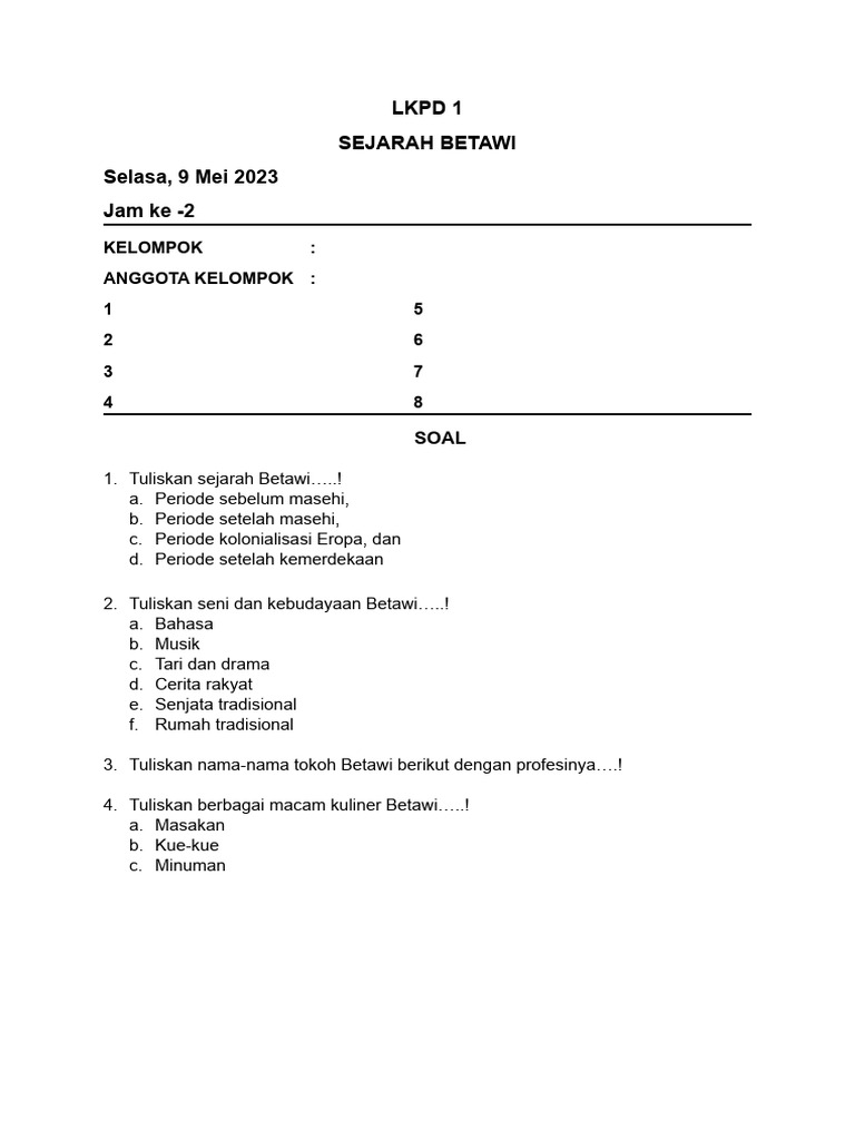 LKPD TEMA 3 (1) | PDF