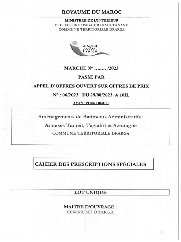 1-CPS A.O 06-2023 Annexes | PDF