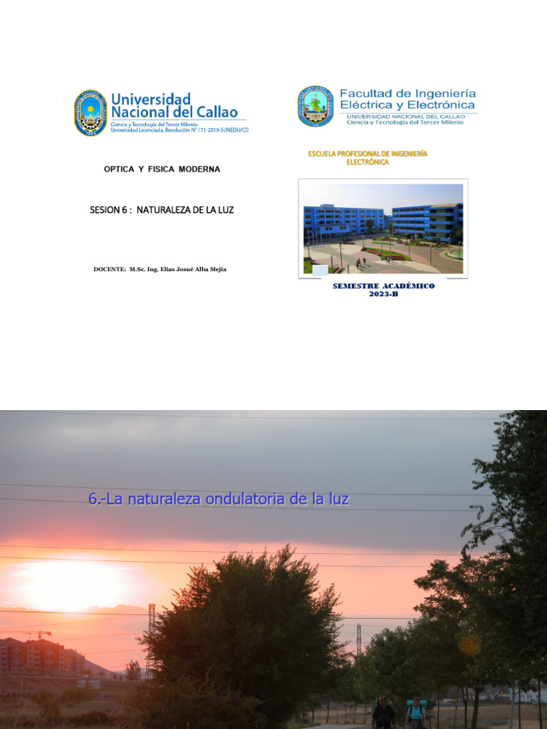 Sesion 6: Naturaleza de La Luz: Optica Y Fisica Moderna | PDF ...