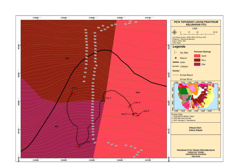 Peta Geologi Dip Strike Doc | PDF