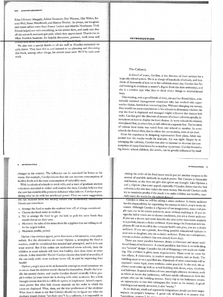 Nudge Introducción | PDF | Economics | Obesity