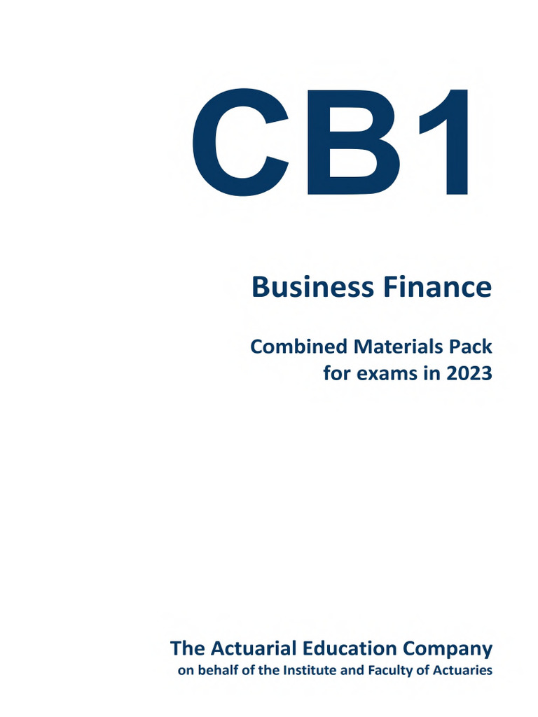 CB1 CMP 2023 Chapter 1 12 | PDF