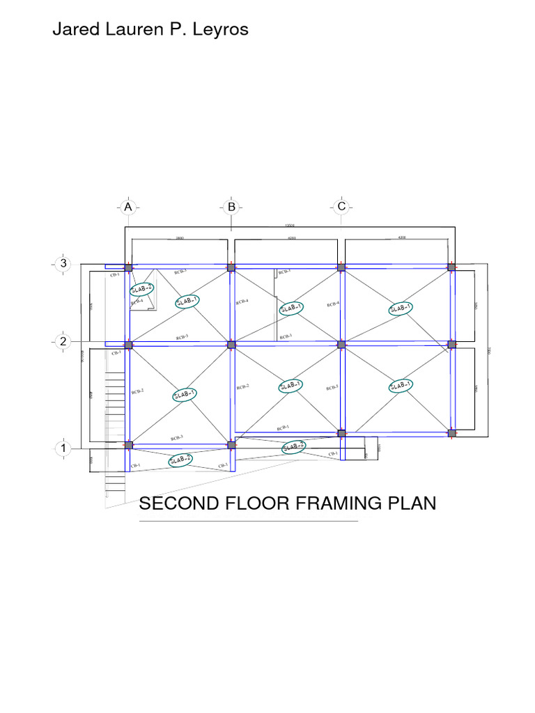 Secondfloor Framing Plan-Model2 | PDF