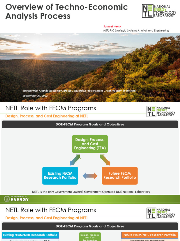 Henry - Overview of Techno-Economic Analysis Process | PDF | Life Cycle Assessment