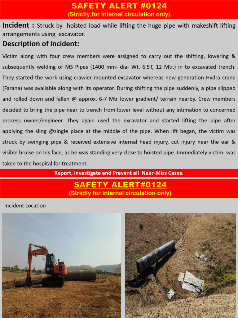Safety Alert - 0124 | PDF | Pipe (Fluid Conveyance)
