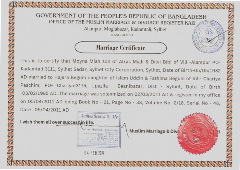 Marriage Licence | PDF