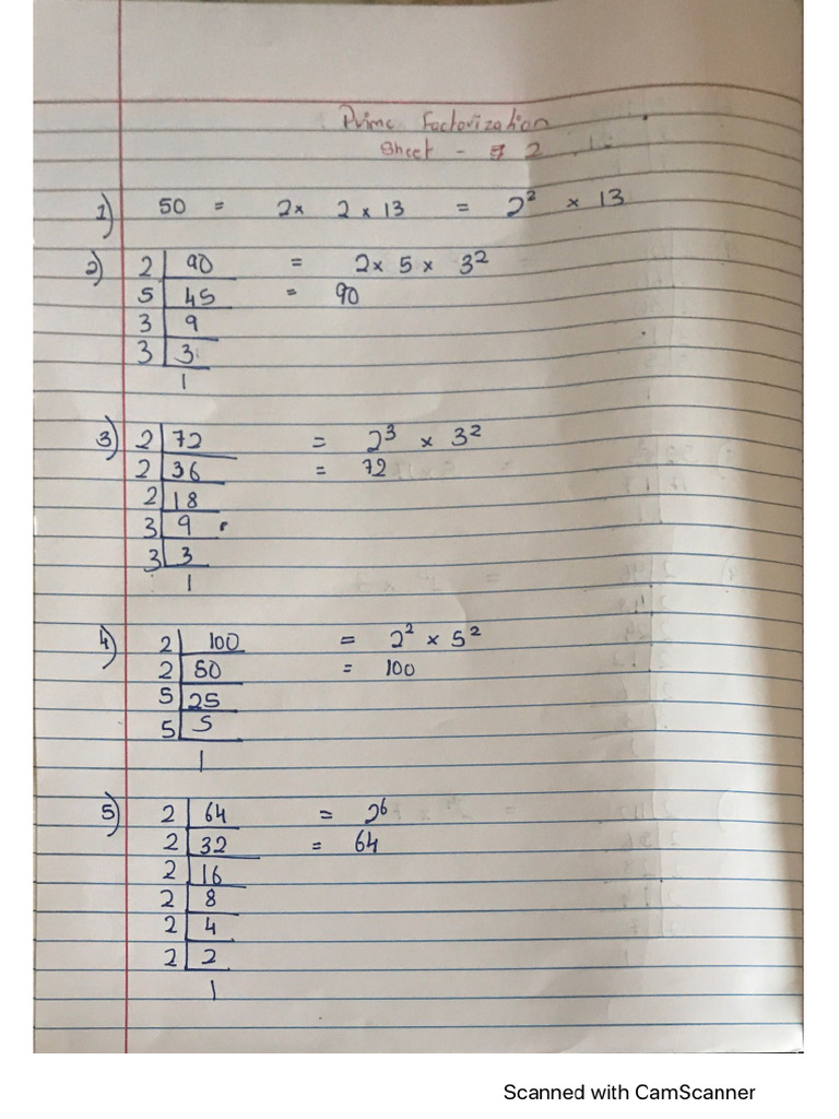 Prime Factorization 2 | PDF
