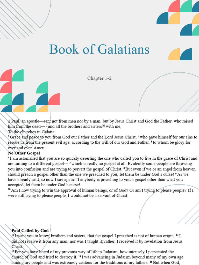 Book of Galatians | Download Free PDF | Paul The Apostle | Jesus