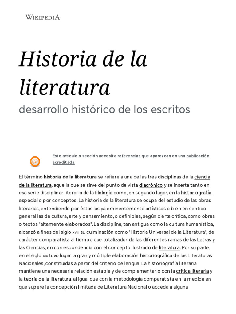 Historia de la Literatura Universal | PDF | Barroco
