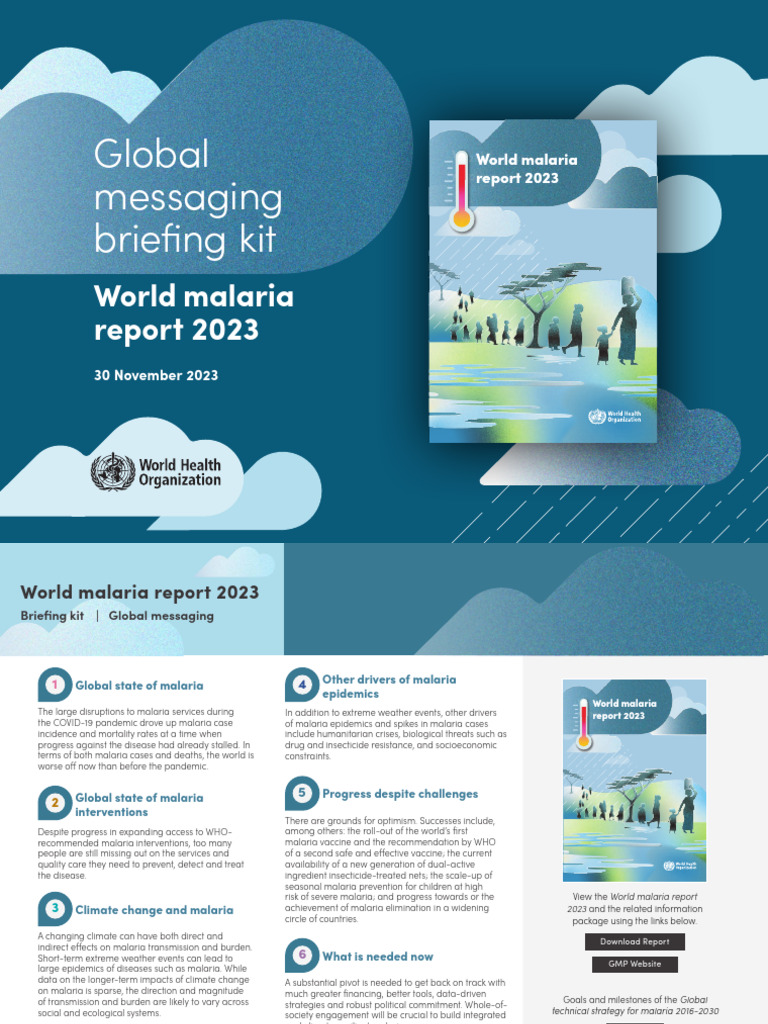 World Malaria Report 2023 Overview | PDF | Malaria | Climate Change