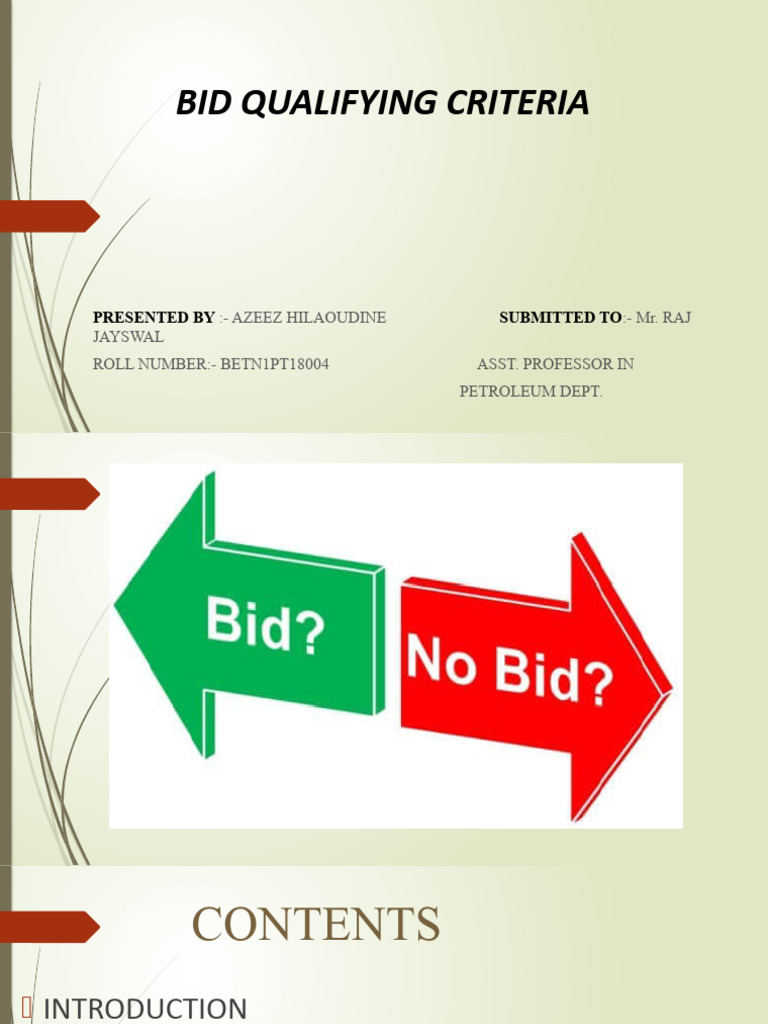 Bid Qualifying Criteria | PDF | Subsidiary | Specification (Technical ...