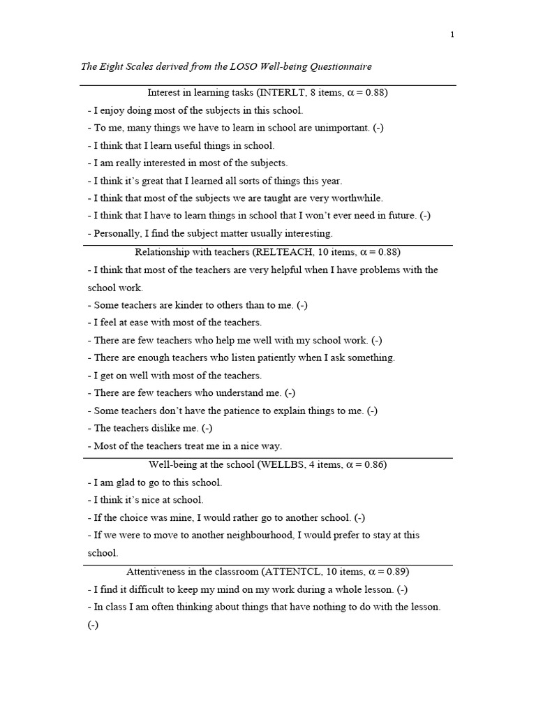 AERA2004 Handout Items Attitude Scales | PDF | Homework | Cognitive Science