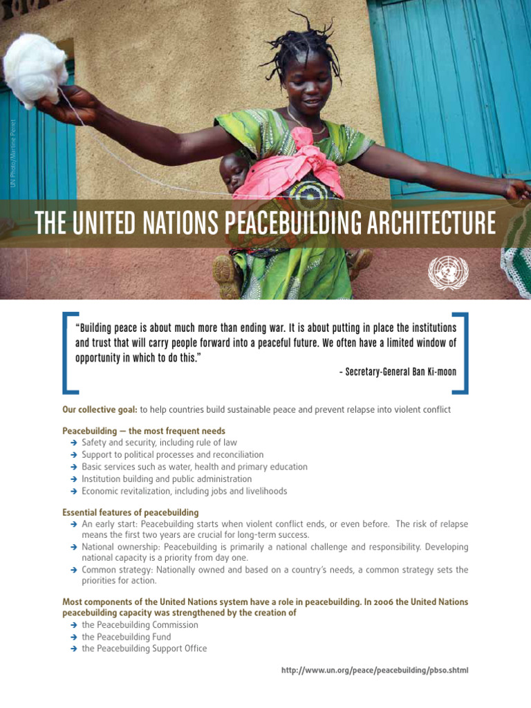 Pbso Architecture Flyer | PDF | Peacebuilding | United Nations