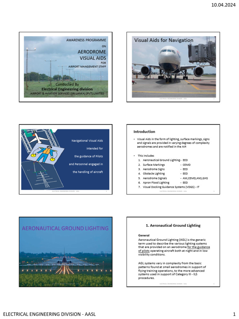 Aerodrome Visual Aids Awareness Program | PDF | Runway | Airport