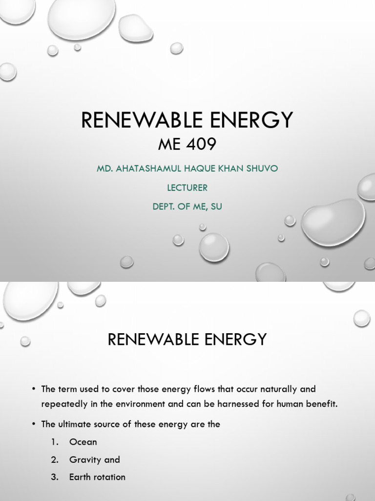 Renewable Energy | PDF | Renewable Energy | Energy Development