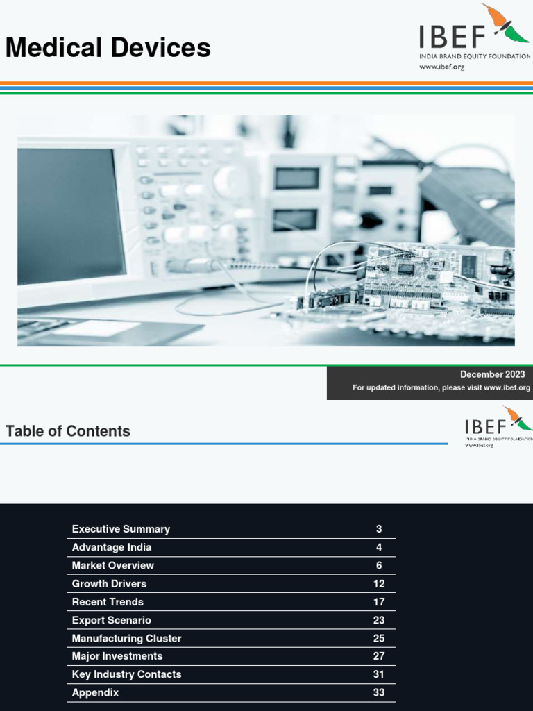 India's Medical Device Market Growth | PDF | Medical Device | Initial ...