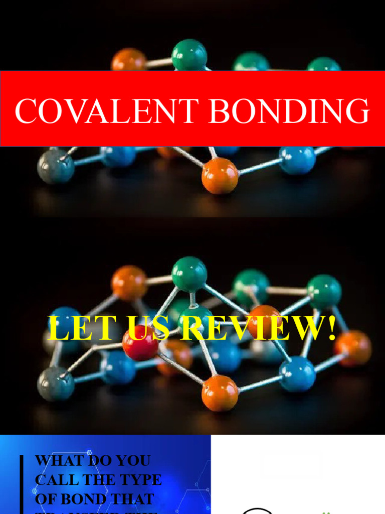Covalent | PDF | Chemical Bond | Covalent Bond
