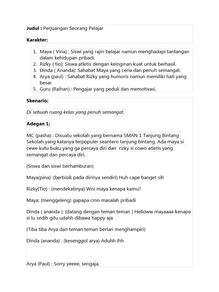 Naskah SBK | PDF