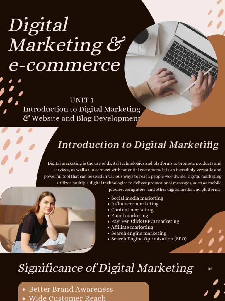 Unit 1 Digital Marketing & E-Comm | PDF | Digital Marketing | Word Press