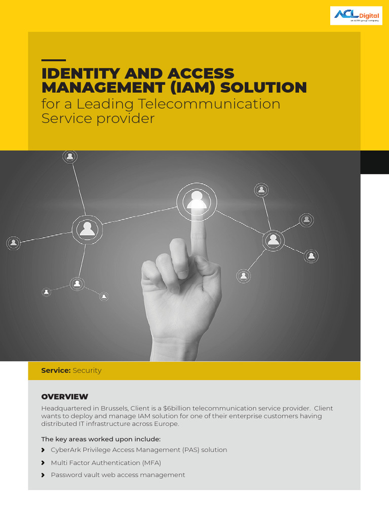 Identity And Access Management Solution Pdf Password World Wide Web
