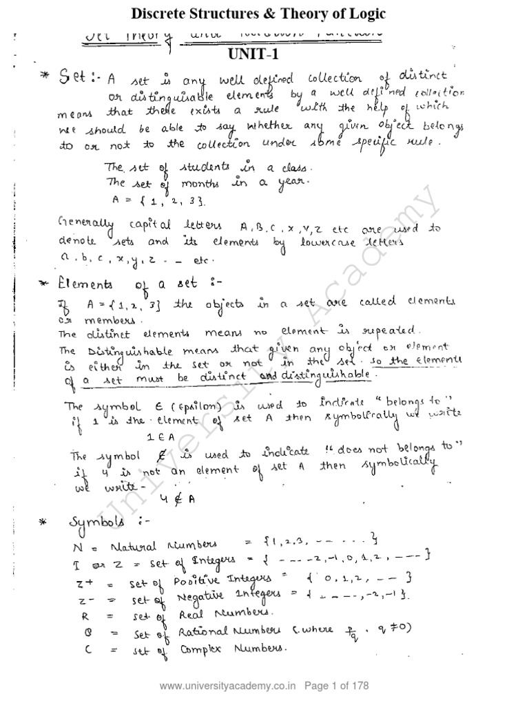 Discrete Structures & Theory Logic | PDF