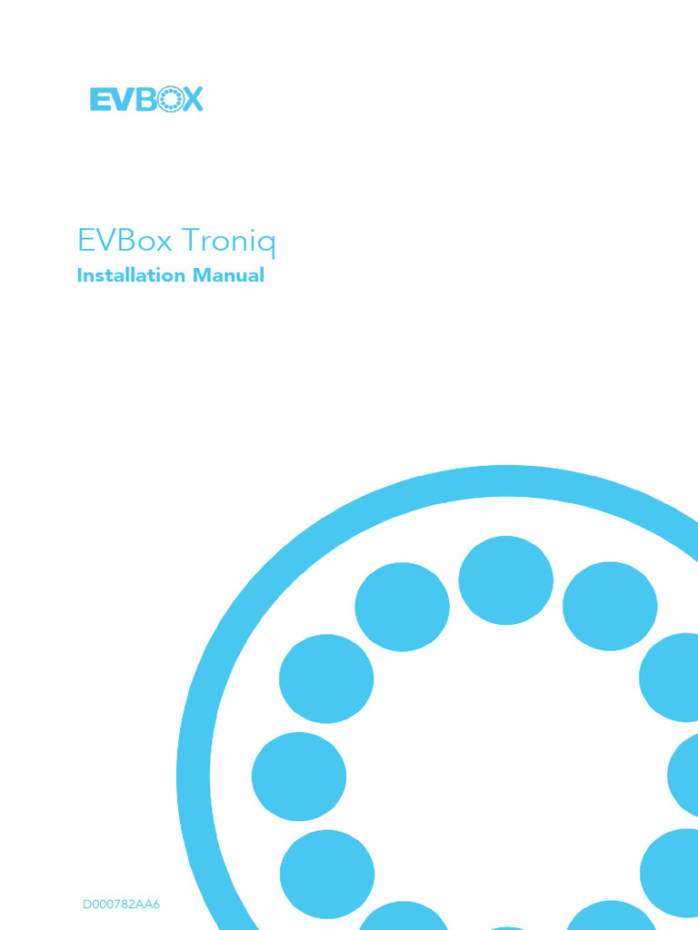 INSTALLATION EVBox Troniq EN | PDF | Battery Charger | Alternating Current