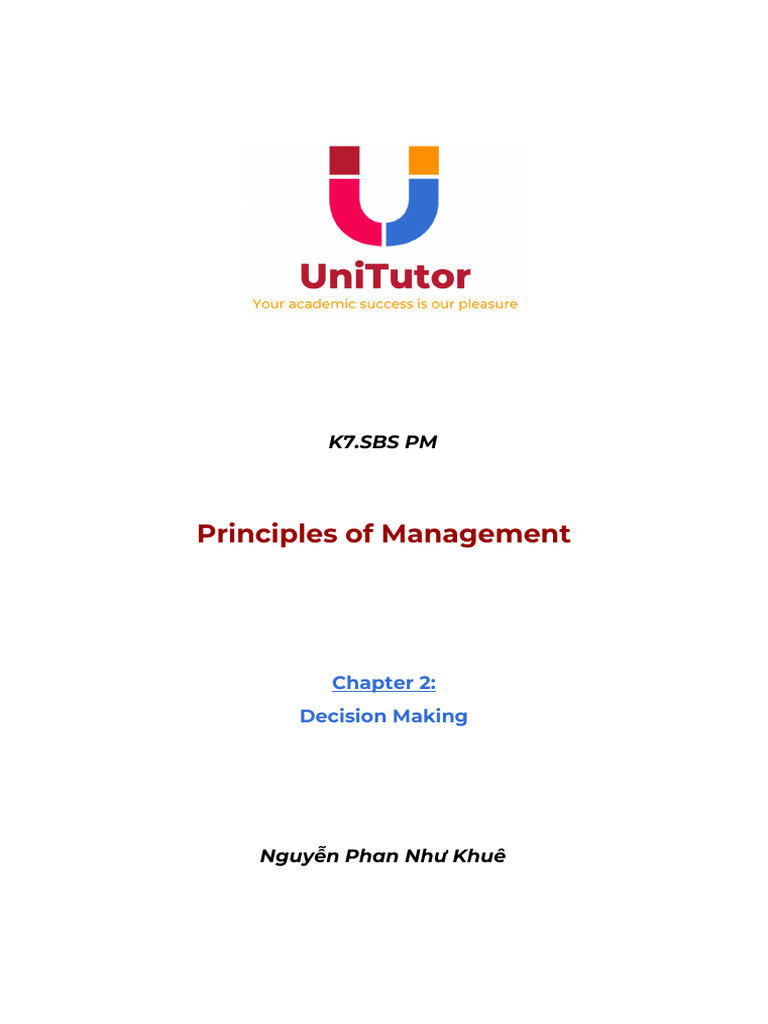 Chapter 2_ Decision Making | PDF