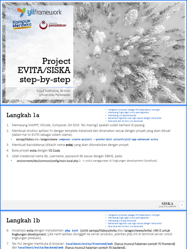 KODING - Project SISKA Step-By-step | PDF