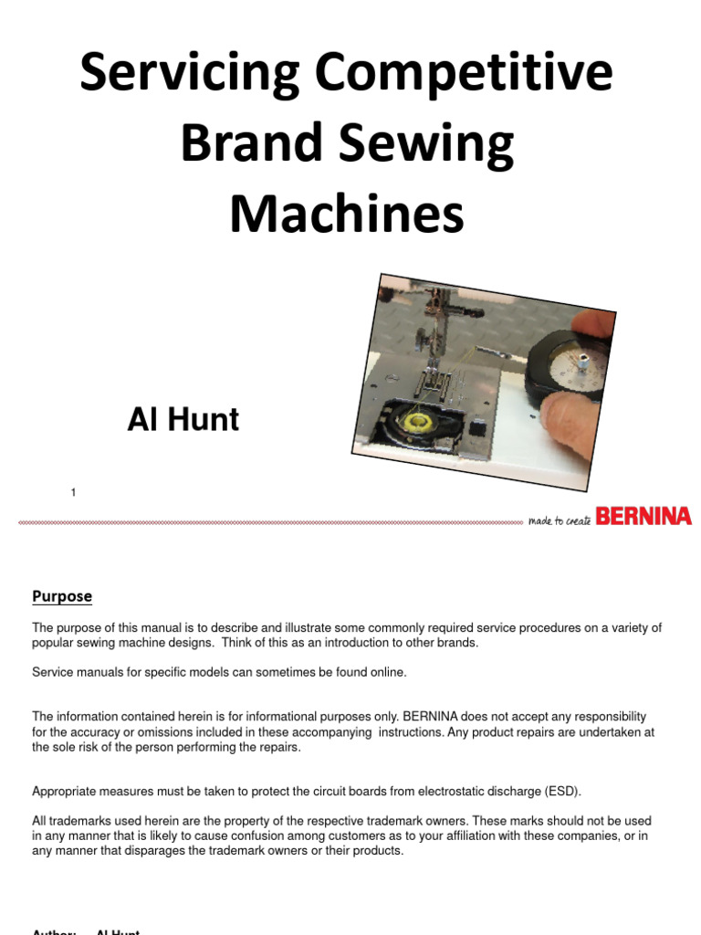 How To Service A Sewing Machine | PDF | Screw | Surgical Suture