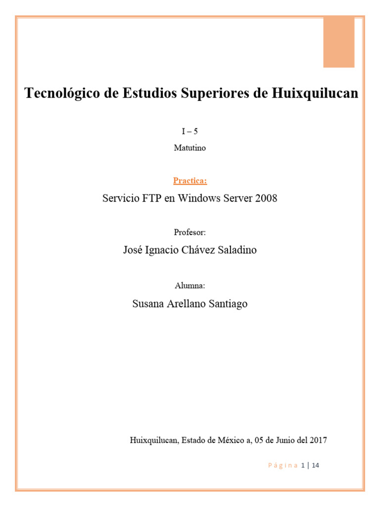 Practica 9 Servicio FTP | PDF | Protocolo de transferencia de archivos | Informática