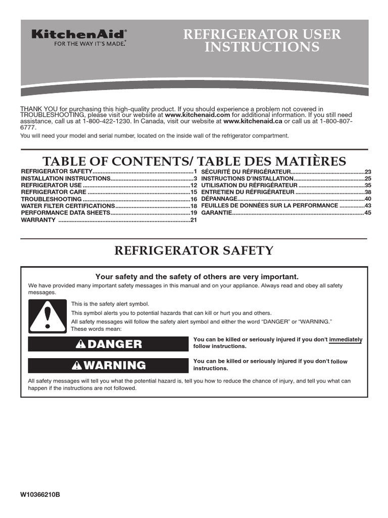 Use and Care Guide | PDF | Pipe (Fluid Conveyance) | Door