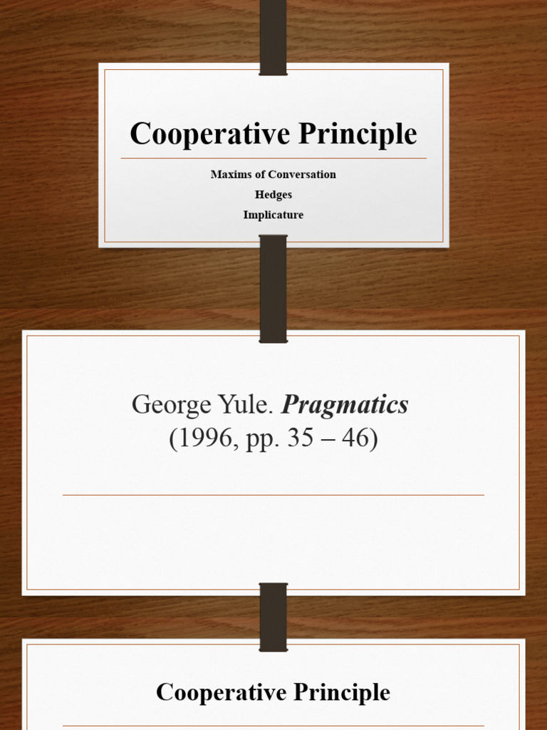 Cooperative Principle New | PDF | Semiotics