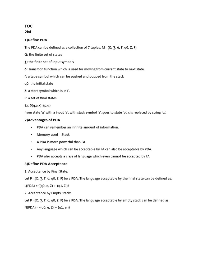Toc Cae 2 | Download Free PDF | Parsing | Formalism (Deductive)