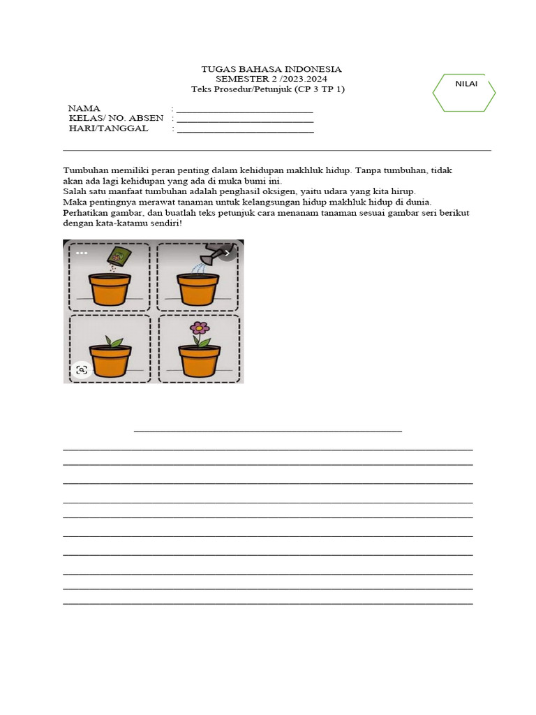 LKPD CP 3 TP 1 Teks Petunjuk | PDF | Seni | Sains & Matematika