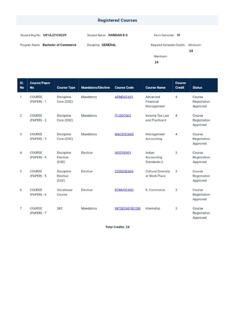 Student Internal Assessment Marks | PDF