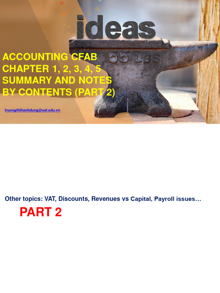 2. Summary Notes Chap 12345 (Part 2) - Student Ver | PDF | Value Added ...