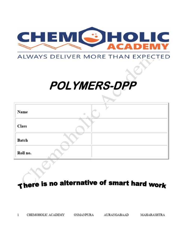 11.POLYMERS | PDF | Polymers | Thermoplastic