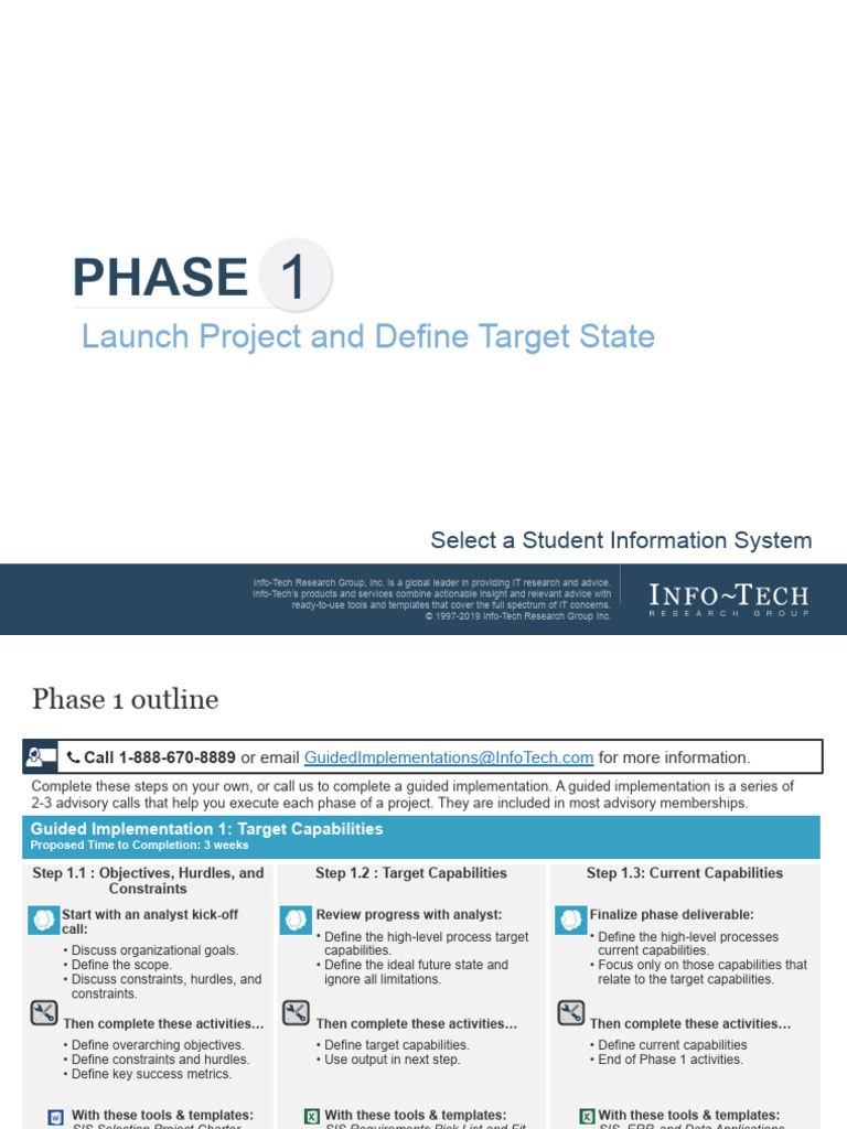 03 Select A Student Information System Phase 1 Launch Project and ...