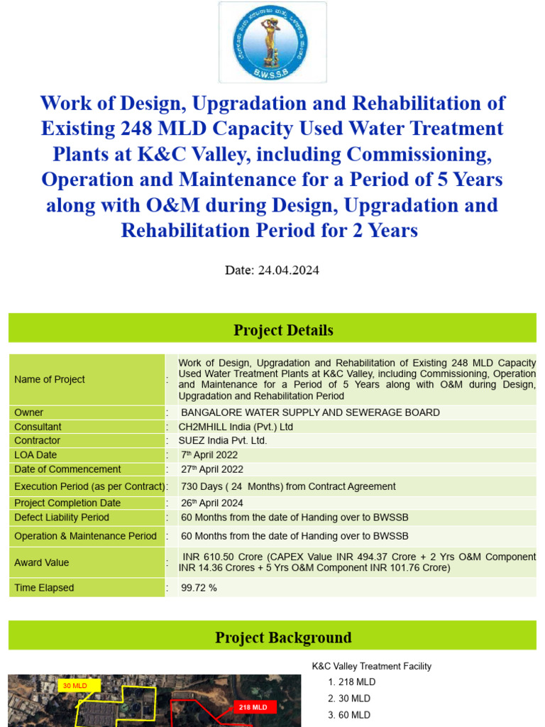 K&C Valley Used Water Treatment Upgrade | PDF | Fresh Water | Public Health