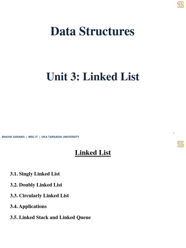 Understanding Linked Lists in Data Structures | PDF | Pointer (Computer Programming ...